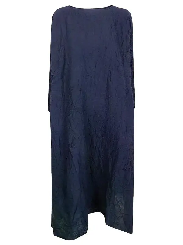 DANIELA GREGIS Crinkled Finish Dress - Blue