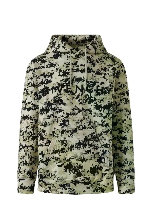 Givenchy Camouflage Logo-print Hoodie - Neutrals