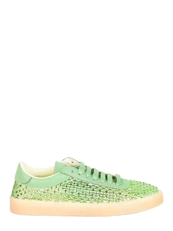 BACK 70 Embellished Leather Sneakers - Green