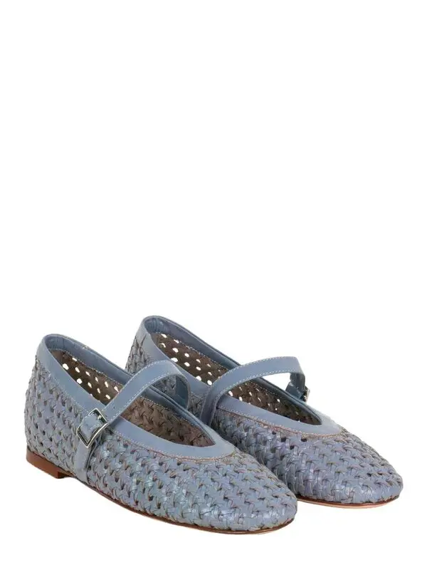 LORENA PAGGI Woven Flat Pumps - Blue