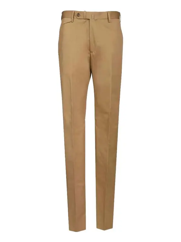 Tagliatore Pressed-crease Flap-pocket Trousers - Neutrals