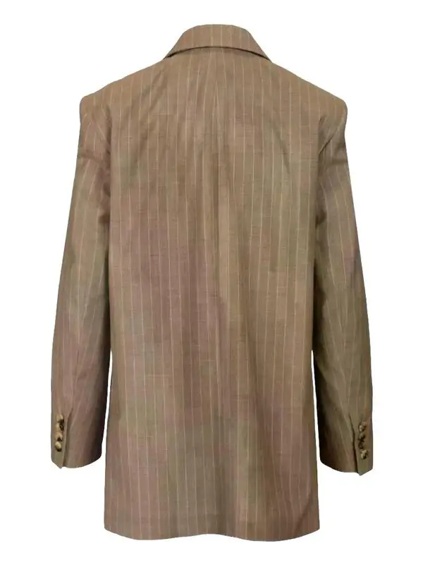 Max Mara Double-breasted Pinstripe Blazer - Neutrals