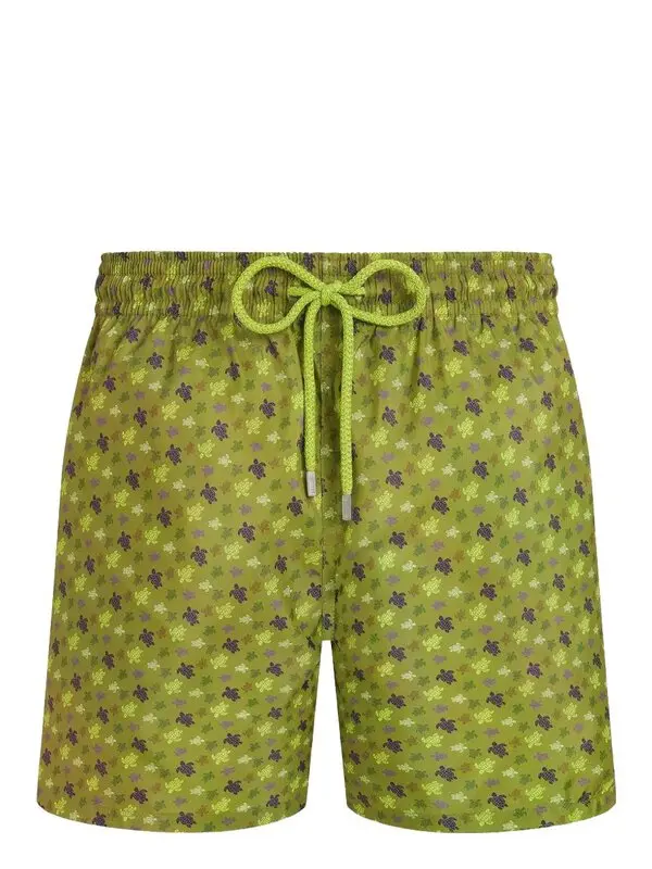 Vilebrequin Turtle Print Swim Shorts - Green