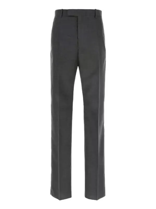 JIL SANDER Wool Pressed Crease Trousers - Grey