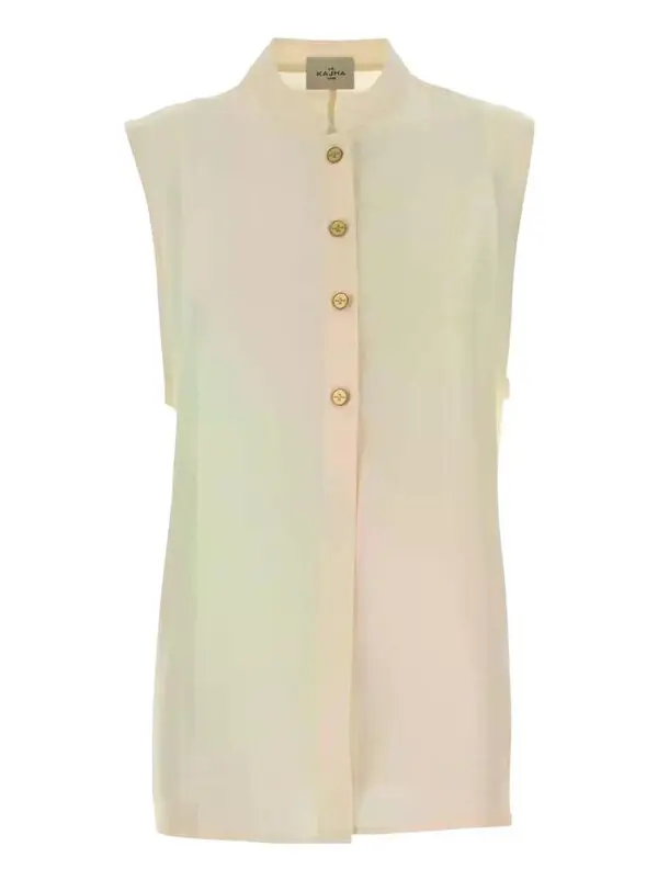 Le Kasha Sleeveless Blouse - Neutrals