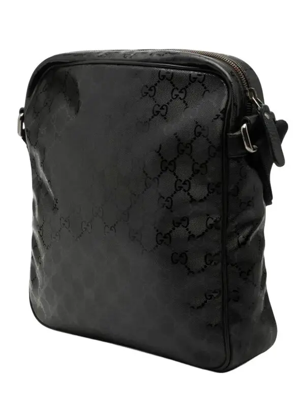 Gucci Gg Imprimé Crossbody Bag - Black