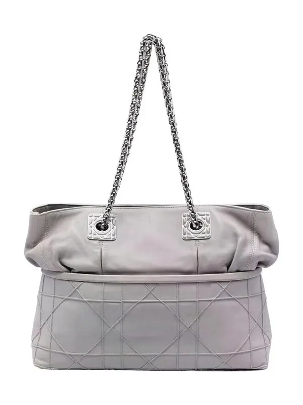 Dior Granville Chain Tote Bag - Grey