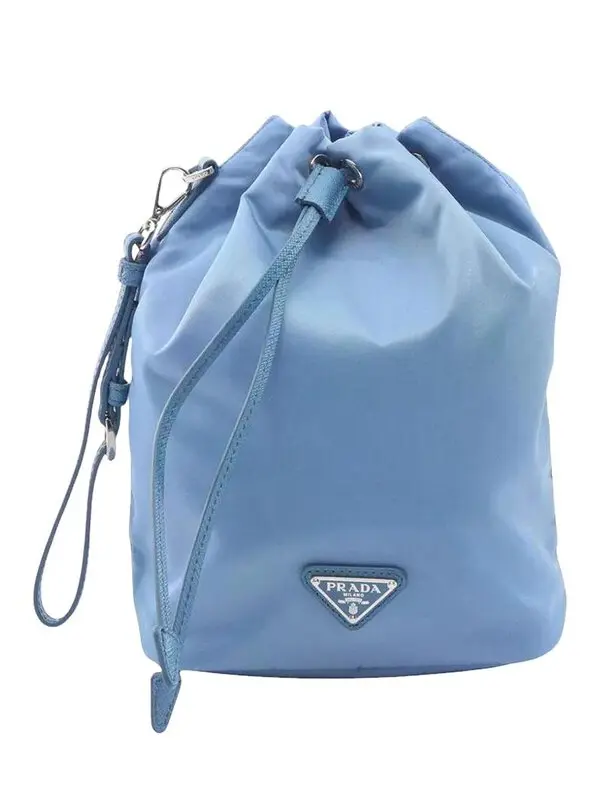 Prada Re-nylon Vela Bucket Pouch - Blue