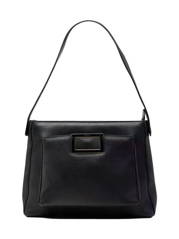 FERRAGAMO Leather Shoulder Bag - Blue
