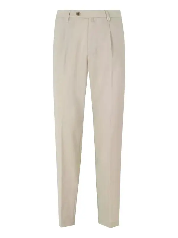 MYTHS Pleated Tailored Trousers - Neutrals