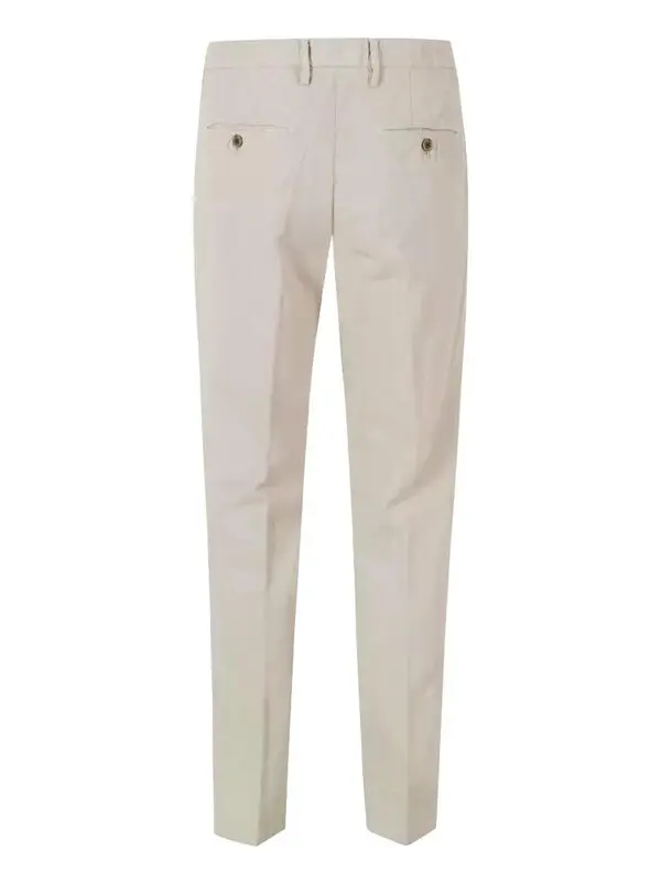 MYTHS Pleated-front Tapered-leg Trousers - Neutrals