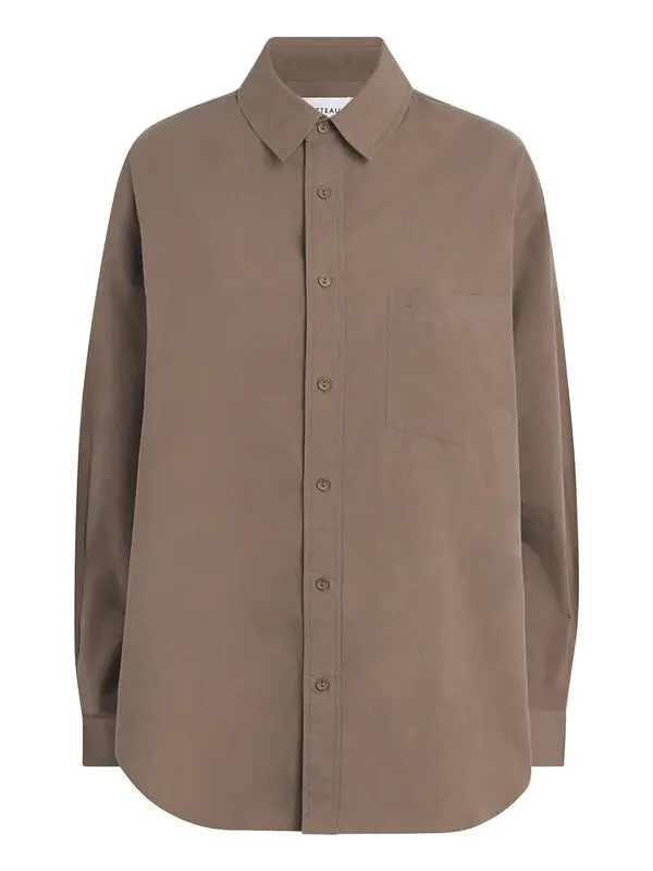Matteau Organic Cotton Relaxed Fit Shirt - Brown