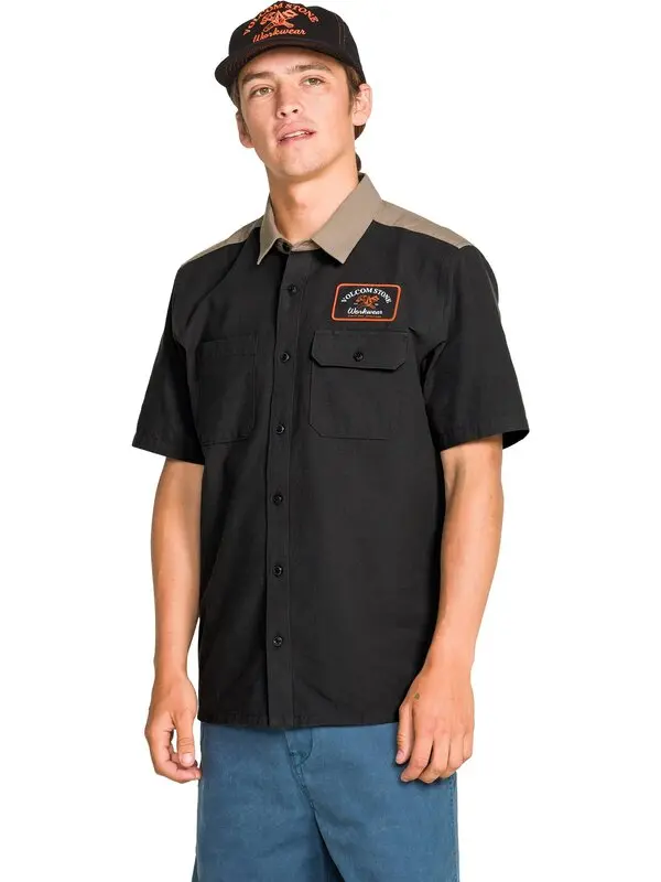 Volcom Slab City Short Sleeve Tee - Stealth