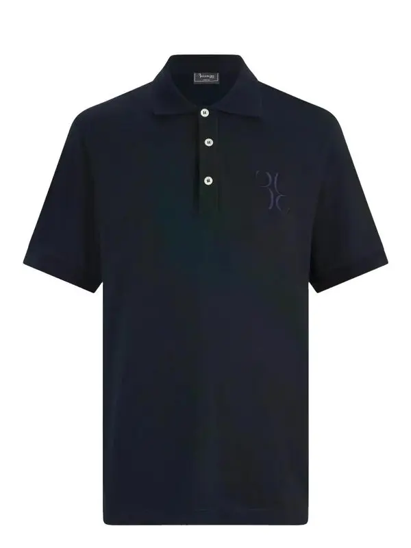 BILLIONAIRE Embroidered Polo Shirt - Blue