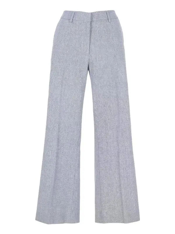 PT TORINO Pressed-crease Wide-leg Trousers - Blue