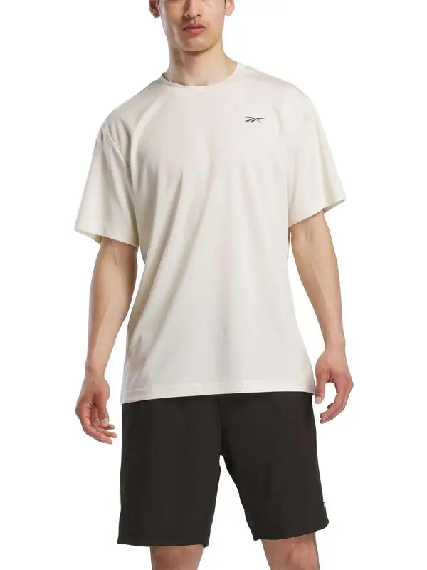 REEBOK Director Short Sleeve Top - Alabaster Heather