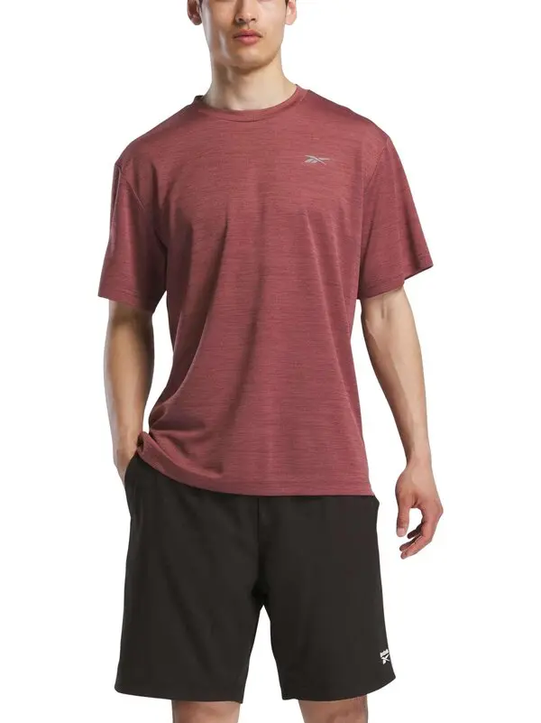 REEBOK Director Short Sleeve Top - Blackberry Heather