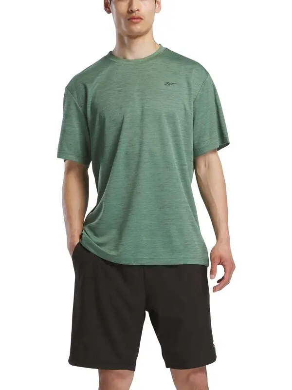 REEBOK Director Short Sleeve Top - Field Green Heather