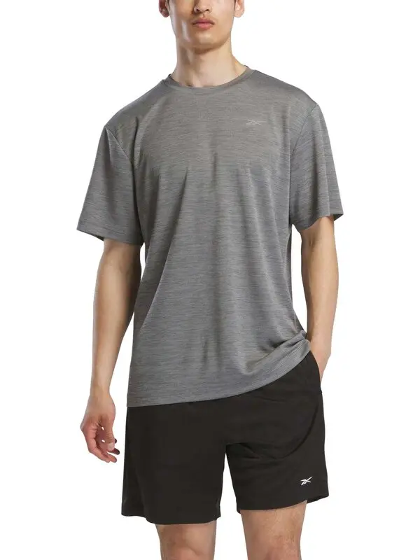 REEBOK Director Short Sleeve Top - Grey 4 Heather