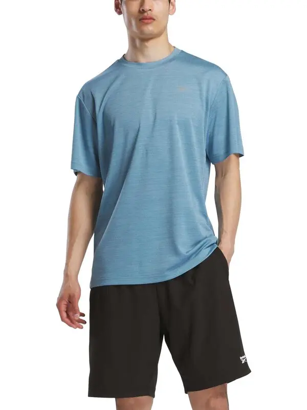 REEBOK Director Short Sleeve Top - Warped Blue Heather