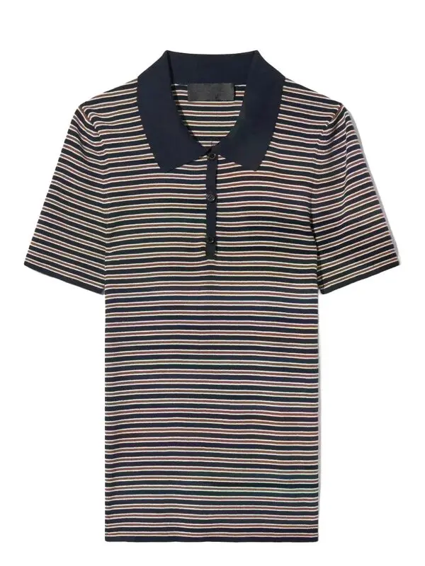 NILI LOTAN Gemma Polo Shirt - Blue