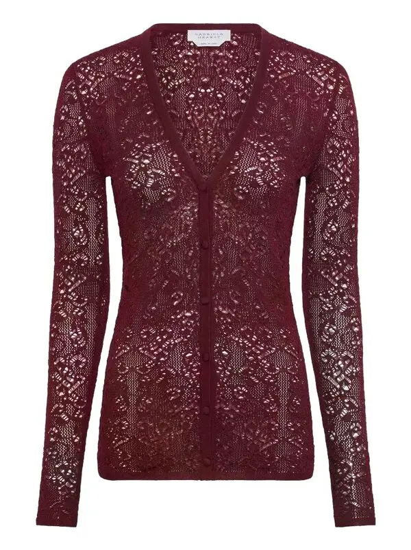 Gabriela Hearst Ultraris Cardigan - Red