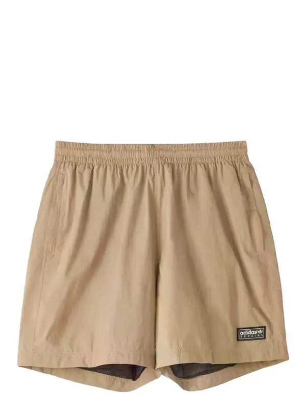 Adidas Hudswell Spzl Logo Track Shorts - Neutrals