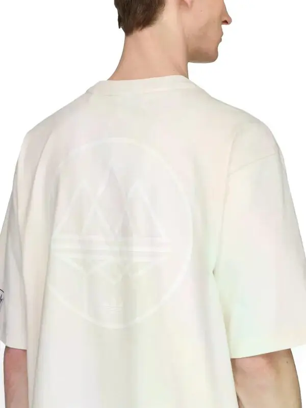 Adidas Mod Spzl Logo-print T-shirt - Neutrals