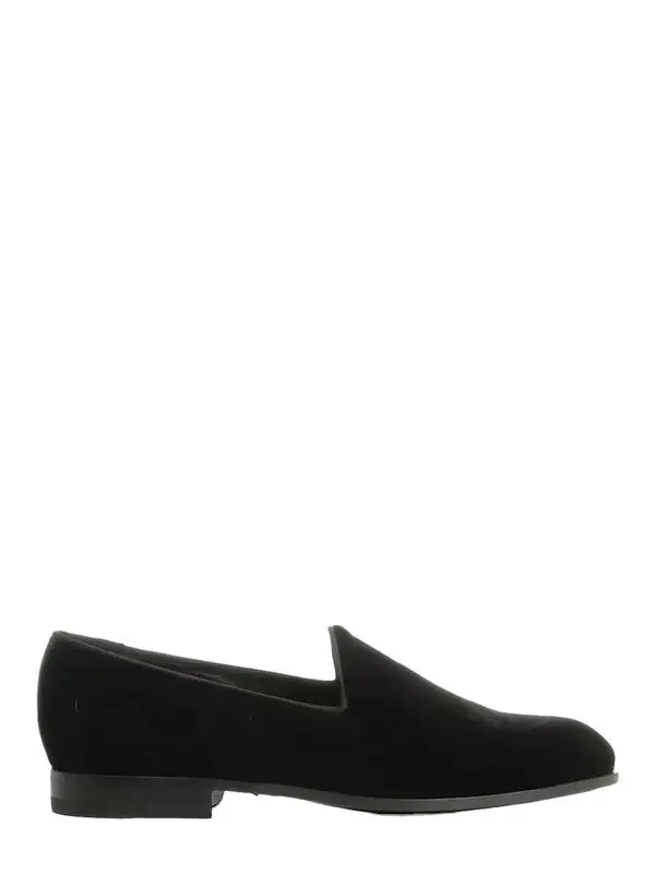 Tagliatore Skyler Velvet Loafers - Black