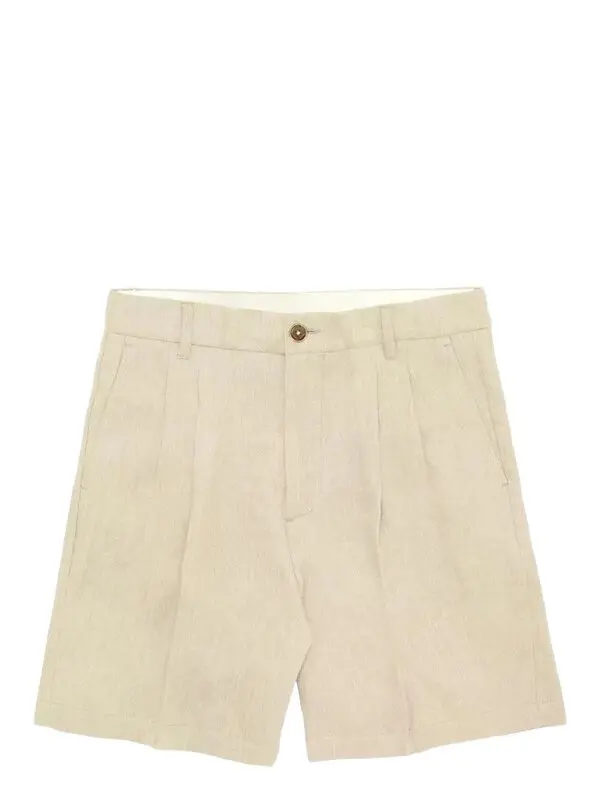 FORTELA Pleated Shorts - Neutrals