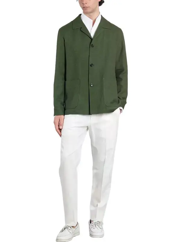 Zegna Patch-pocket Jacket - Green