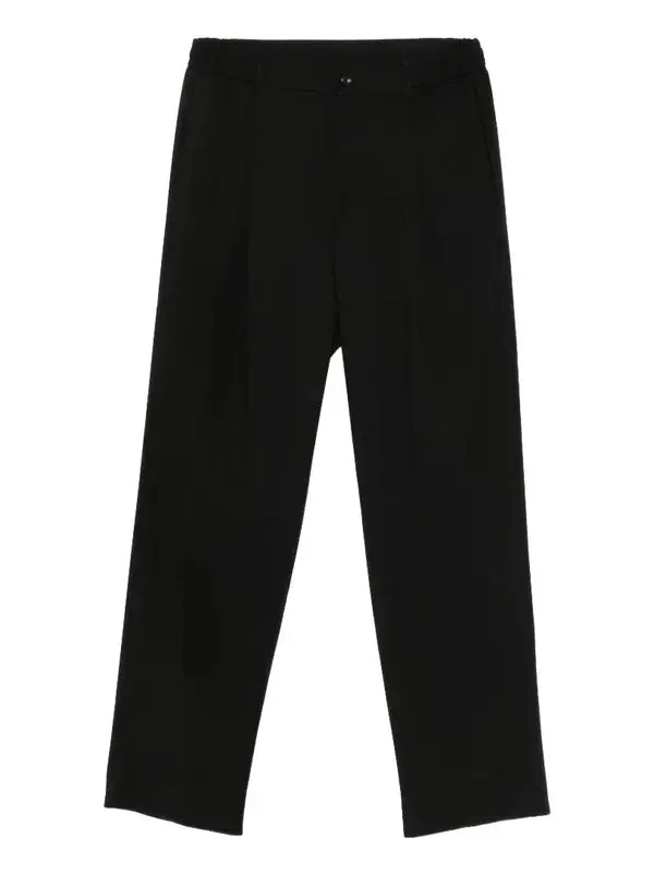 Tagliatore Pleated Detail Trousers - Black