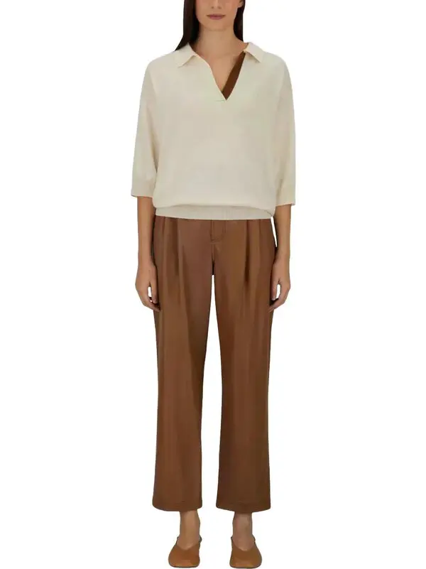 Herno Straight Trousers - Brown