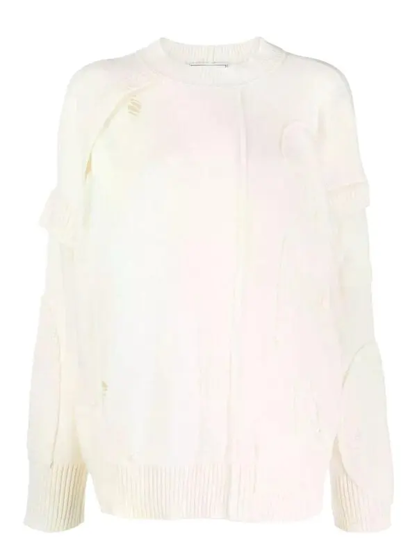 Iceberg Asymmetric Ripped Jumper - Neutrals