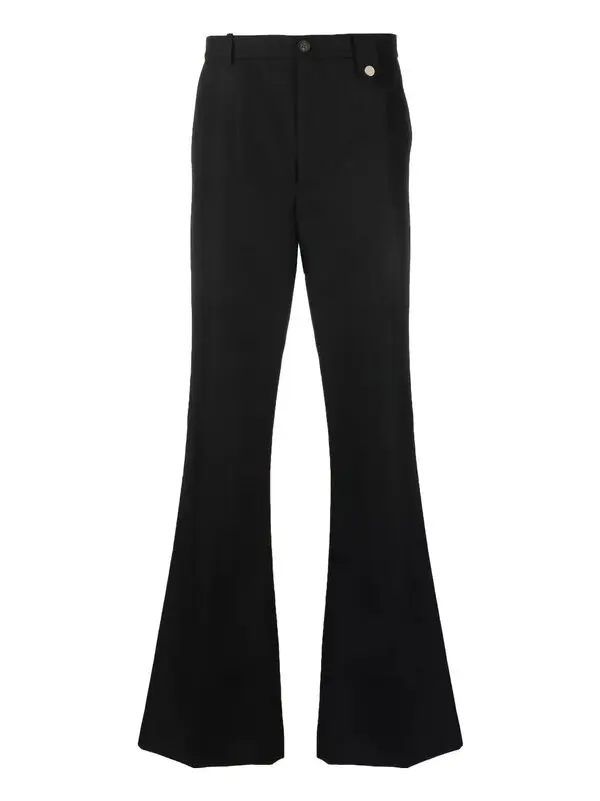 EGONLAB Wool Flared Trousers - Black
