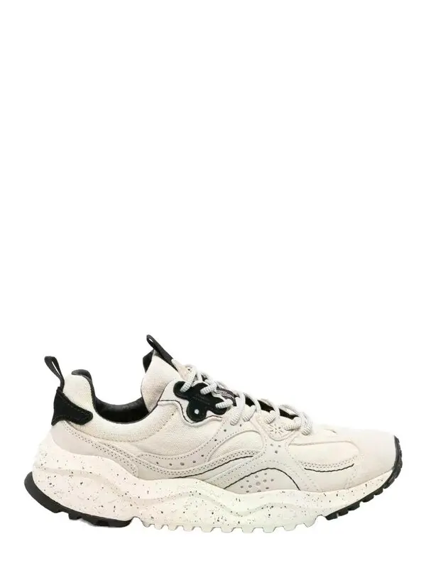 FLOWER MOUNTAIN Panelled Speckled Sole Sneakers - Neutrals