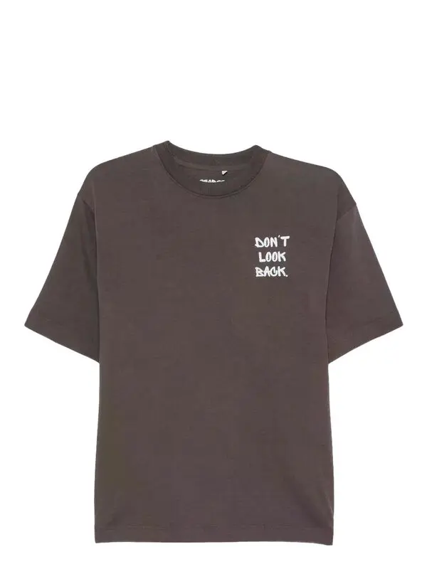 GEORGE. Logo Print Crewneck T-shirt - Brown