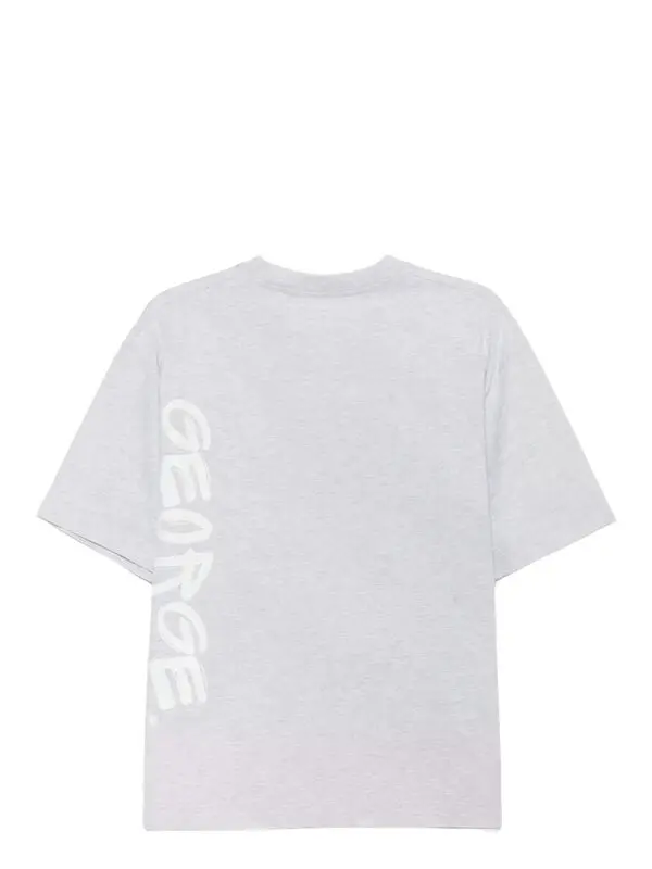 GEORGE. George Slogan Print T-shirt - Grey