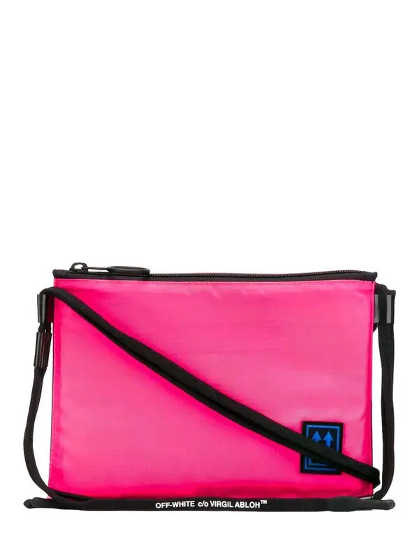 Off-White Logo Patch Shoulder Bag - Pink