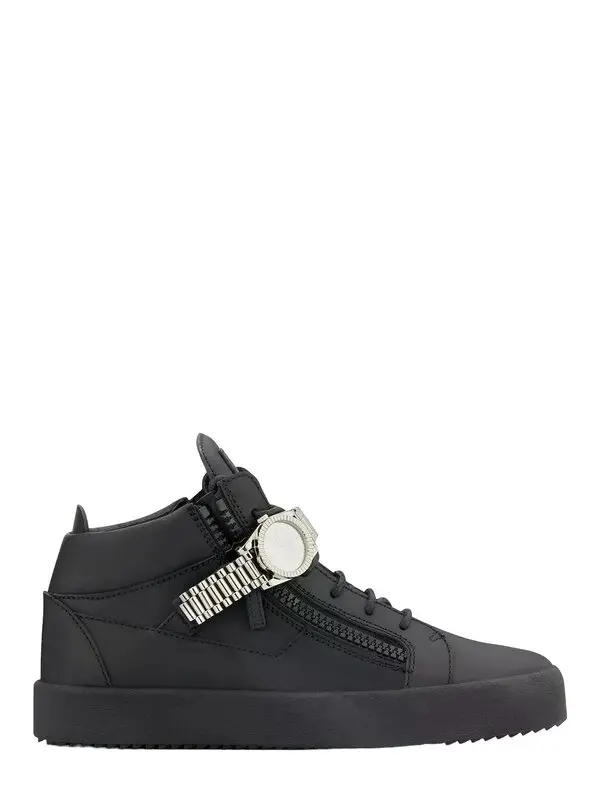 GIUSEPPE ZANOTTI Watch Detail Sneakers - Black