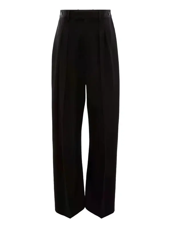 JW Anderson High Waisted Wide Leg Trousers - Black