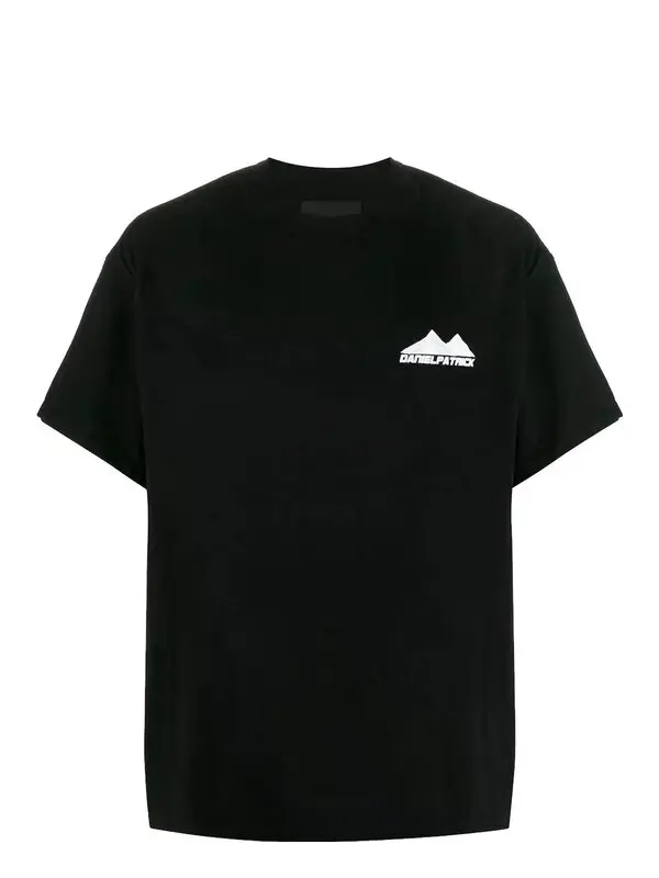 DANIEL PATRICK Logo Print T-shirt - Black