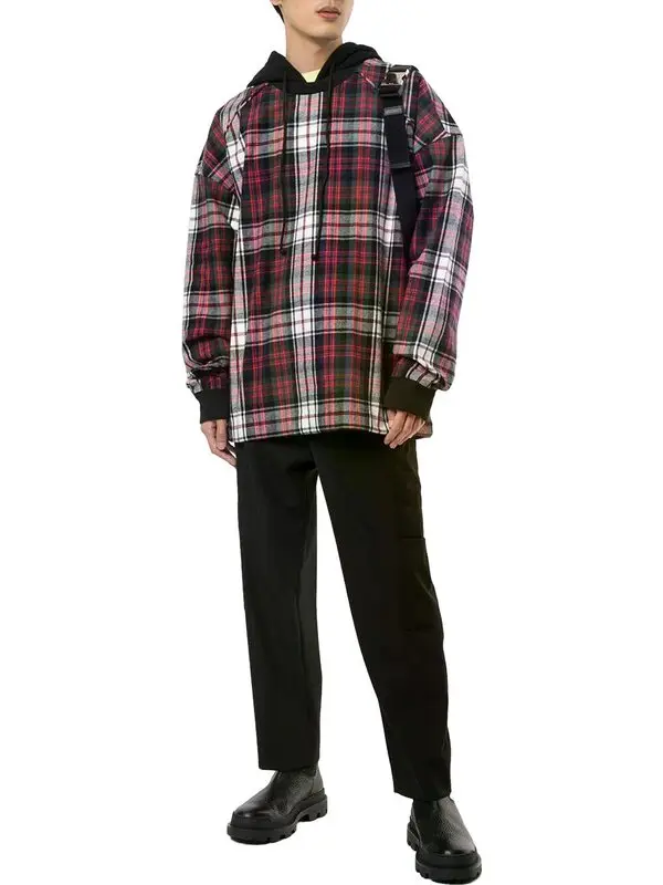 JUUN.J Synthesize Check Block Hoodie - Multicolour