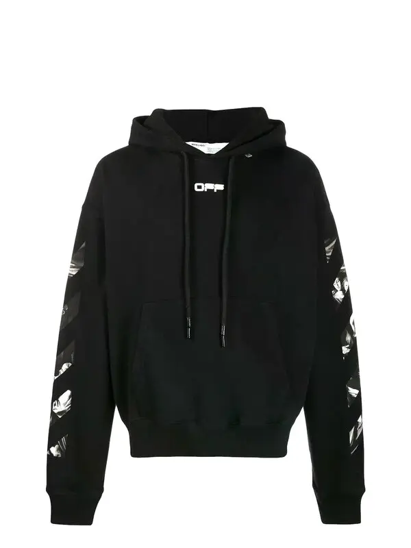 Off-White Caravaggio Print Hoodie - Black
