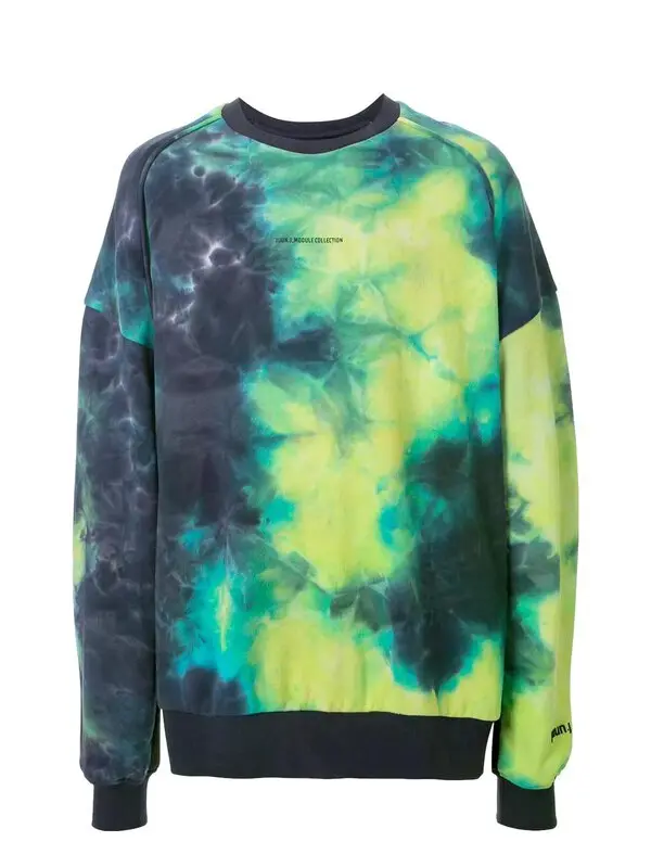 JUUN.J Tie-dye Oversized Sweatshirt - Blue