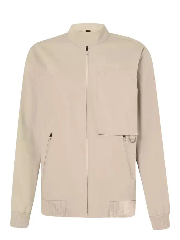 Oakley Zip-up Panelled Jacket - Neutrals