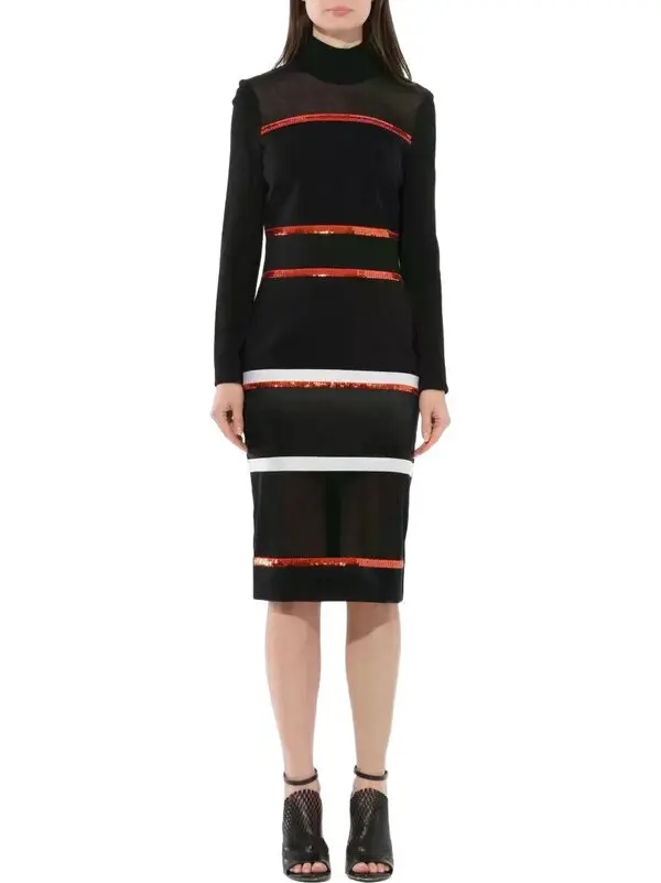 Givenchy Sequined Sweater Dress - Black