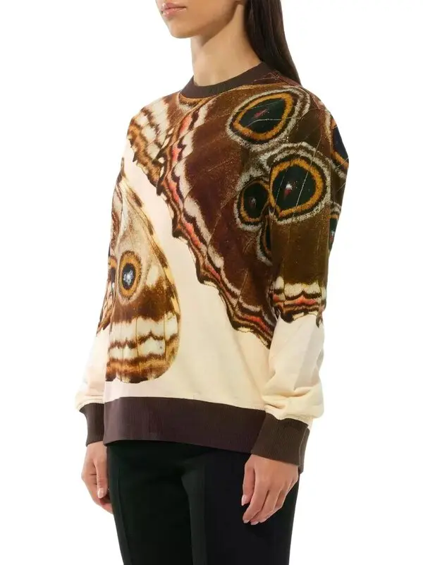 Givenchy Butterfly Print Sweatshirt - Brown