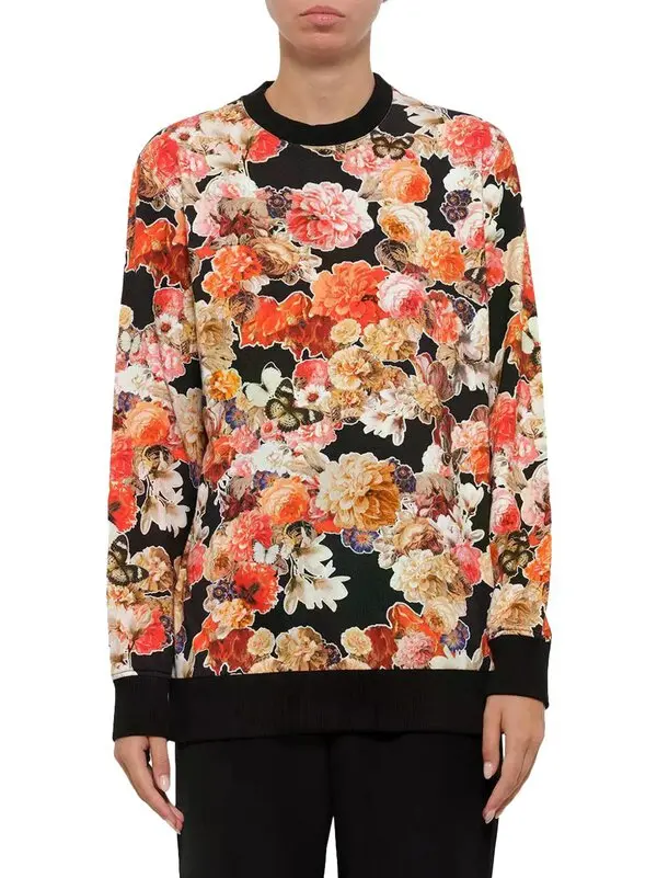 Givenchy Floral Print Sweatshirt - Black
