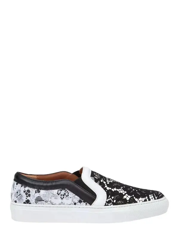 Givenchy Floral Lace Sneakers - Black
